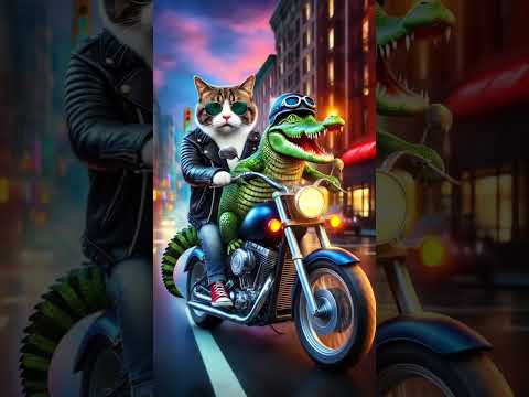π±π± and ππ long drive for bike #500subs #ai #animationshorts #cartoon #cats #shorts #youtube