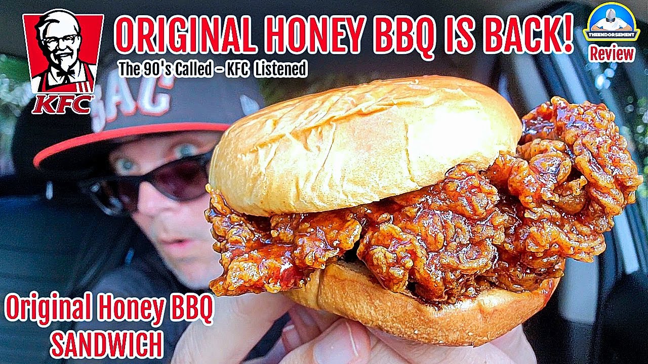 KFC® Original Honey BBQ Sandwich Review! 🍯🐔 | Original Honey BBQ Sauce is BACK! | theendorsement