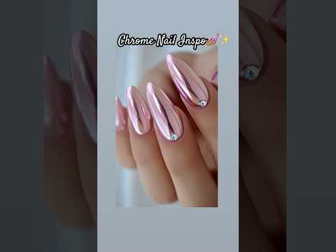 Burgundy Base 4 Pink Chrome Nailsβ¨Subscribe for more! #nails #chromenails #nailinspo #shorts