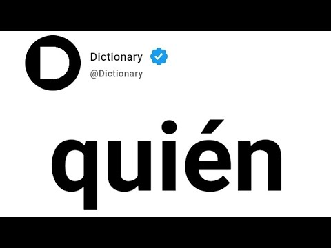 quién Meaning In English