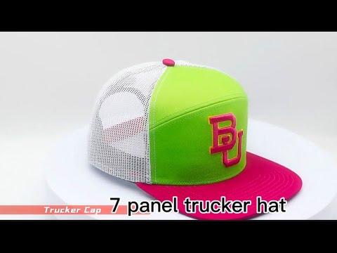 7 panel trucker hat