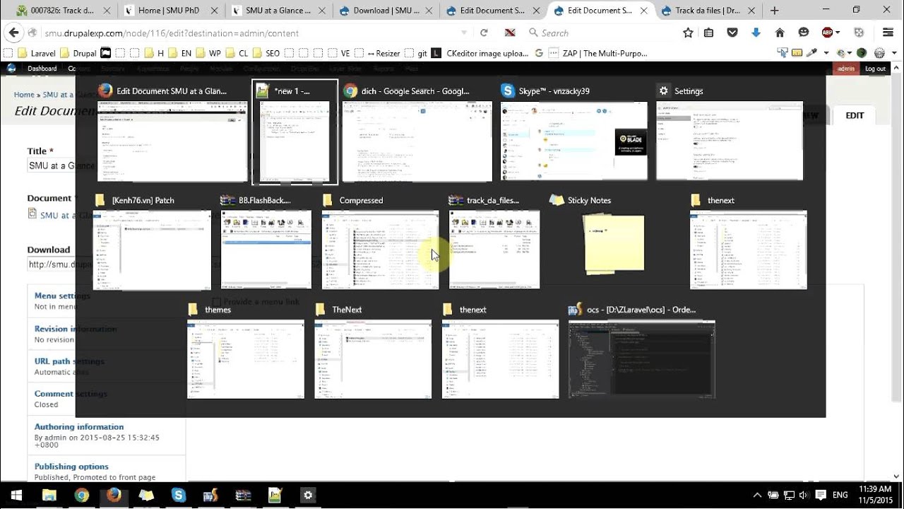 How to tracked files drupal
