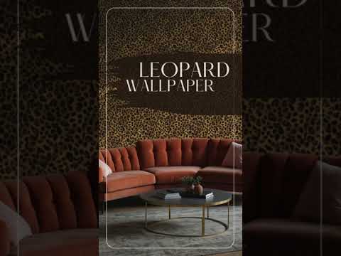 Leopard Print Wallpaper | Maximalist Animal Print Wall-covering | Peel & Stick and Traditional