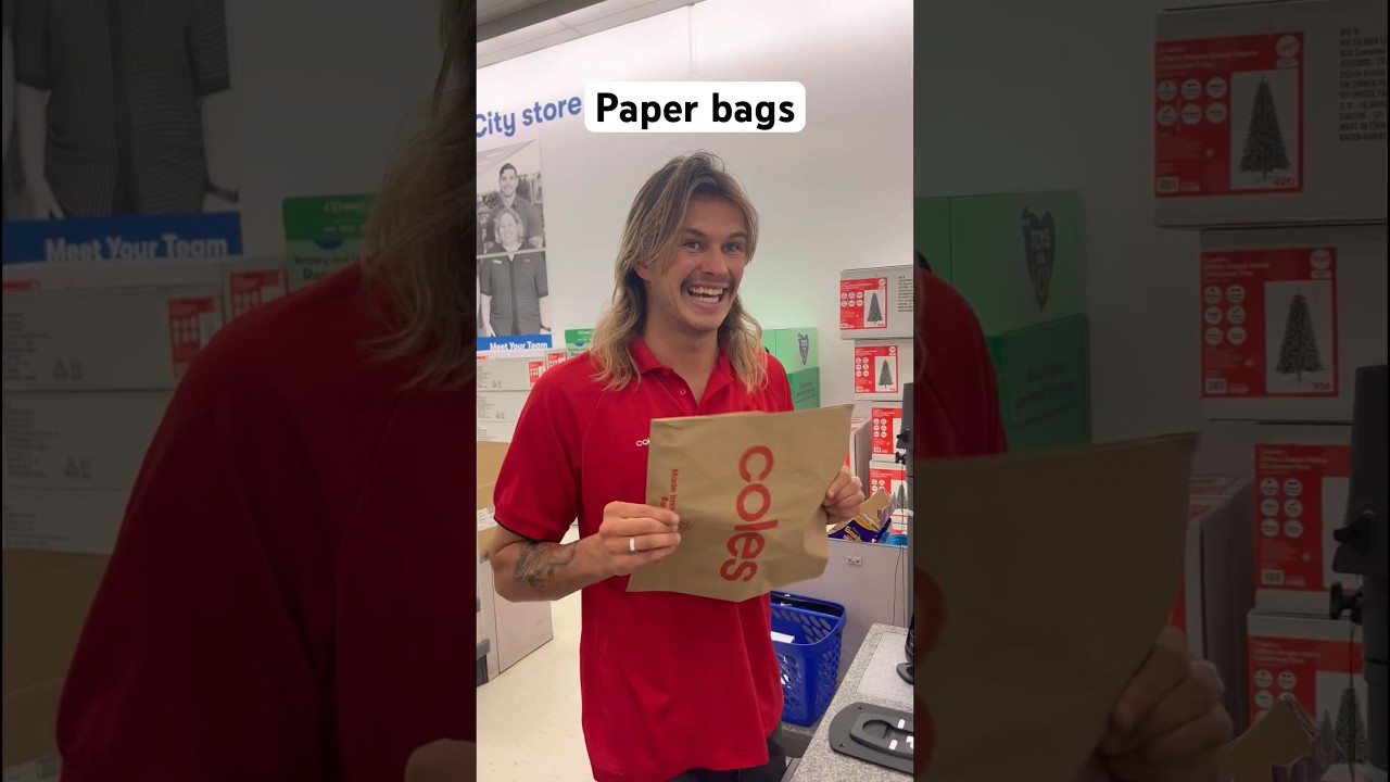 They said they were reusable #coles #woolies #paperbags #shopping #bogan #aussie