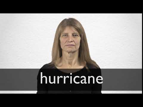 How to pronounce HURRICANE in British English
