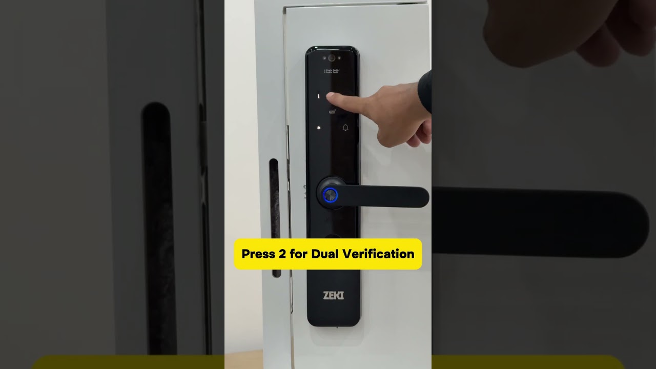 Dual Verification in Zeki X2 Smart Lock | Extra Security #smarthome #justcare #smartlock