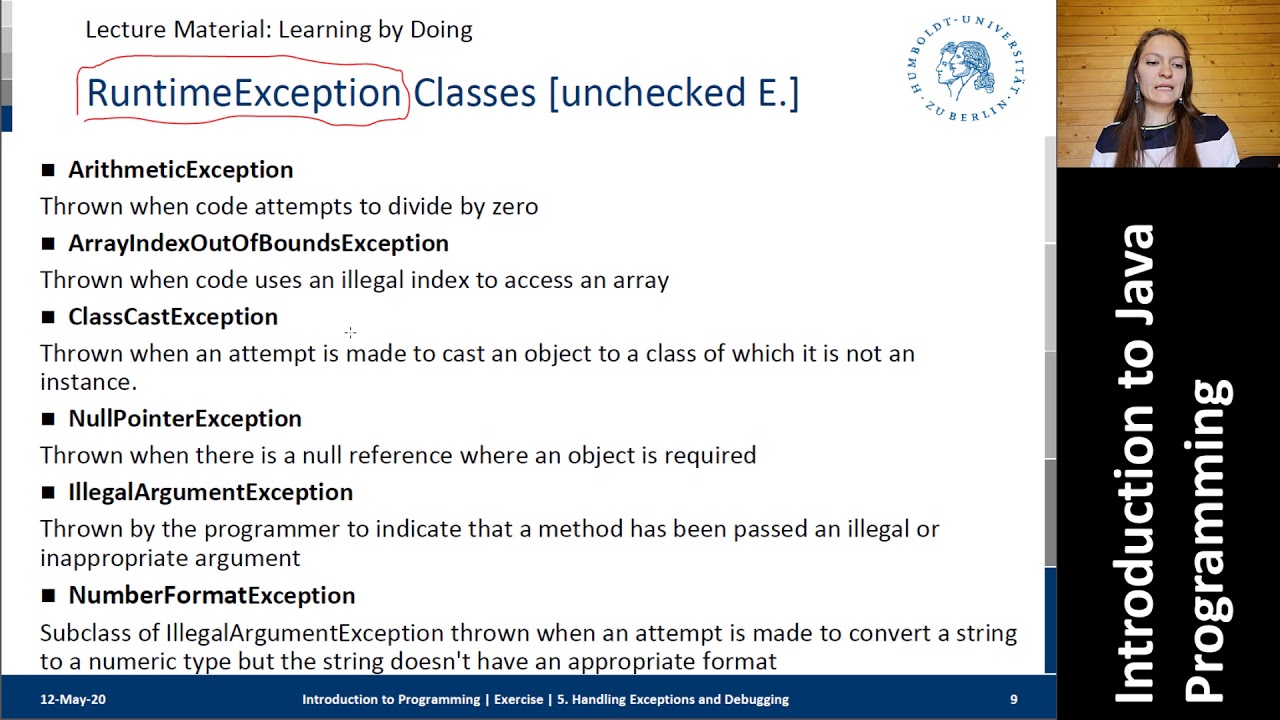 JAVA - E5 - Exceptions and Debugging - Part 2