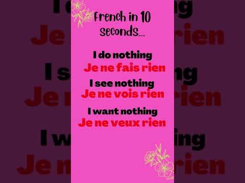 French phrases for beginners rien #education #french #english #learnfrench #francais #anglais