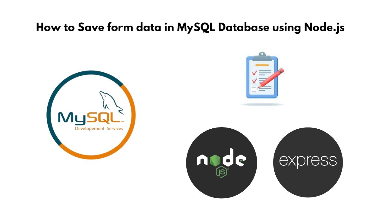 How to Insert form data in MySQL Database table using Node js