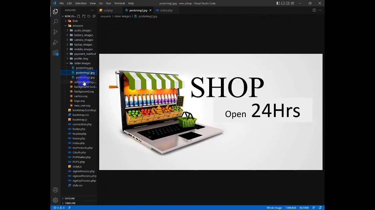 Building a ecommerce web application using HTML, CSS, JavaScript, PHP and MySQL || Part_07