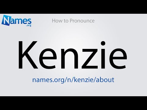 How to Pronounce Kenzie
