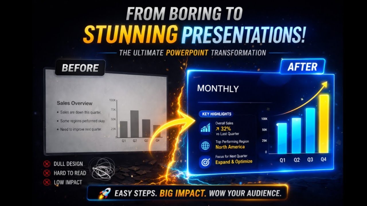 Presentation Transformation | Professional PPT | Presentation Design | PPT tutorials 