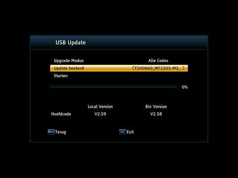 Firmware update proces Rebox RE-2400DVBT2 ontvanger