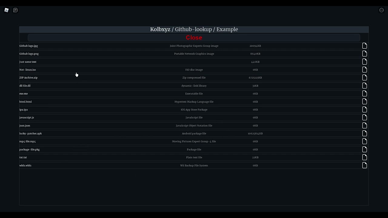 Github to ROBLOX API example