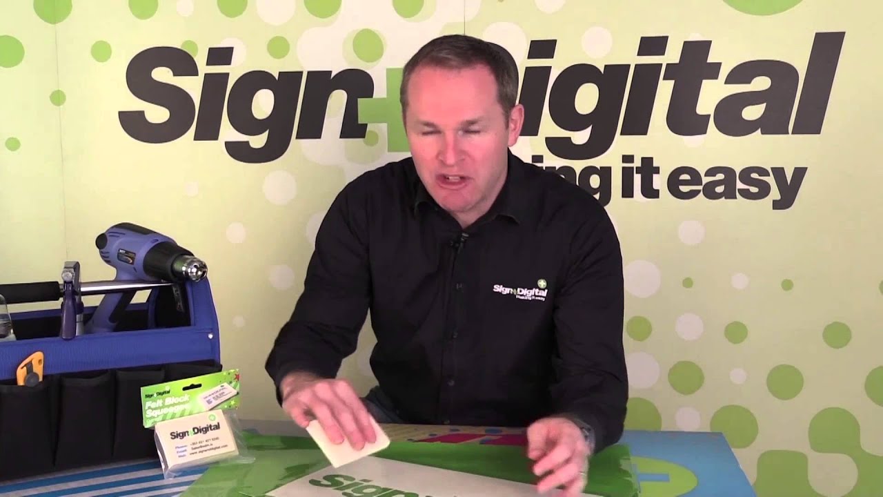 Sign + Digital: Felt Squeegee