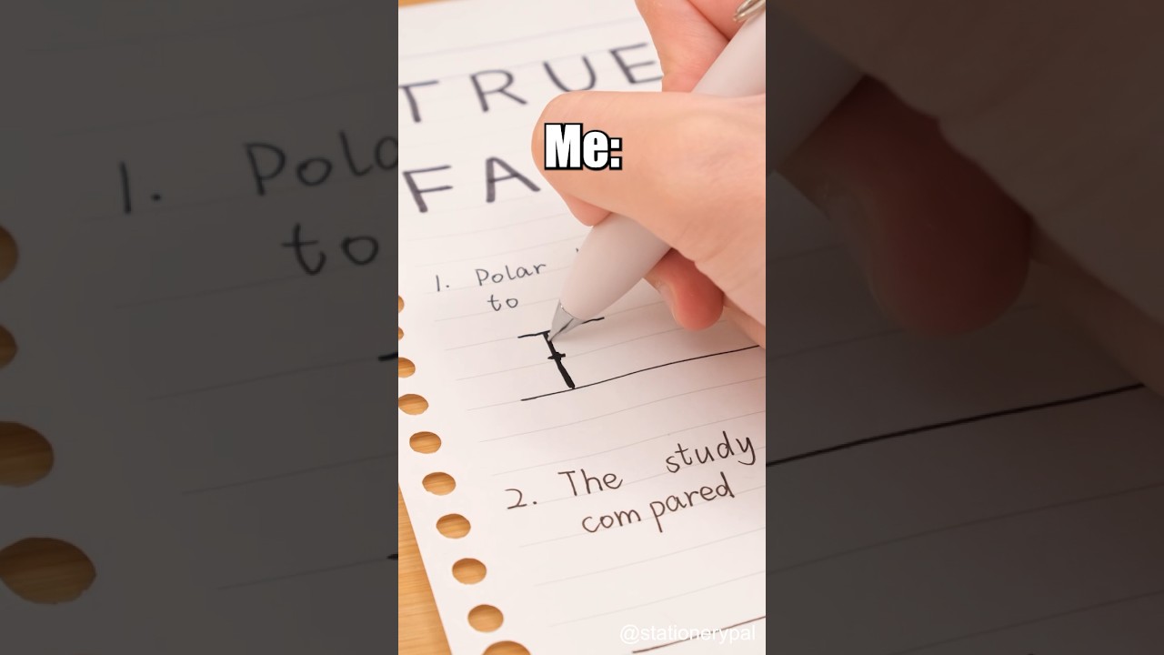 How I Answer Every True Or False Question🤣 #shorts