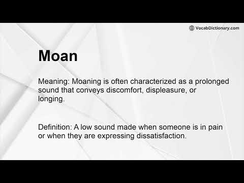 Moan Meaning