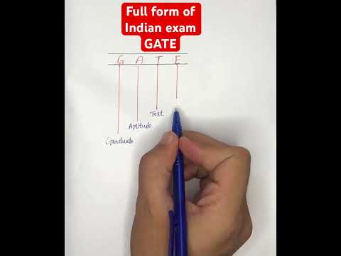 Full form of Indian exam GATE #shorts #short #vocabulary #englishvocabulary