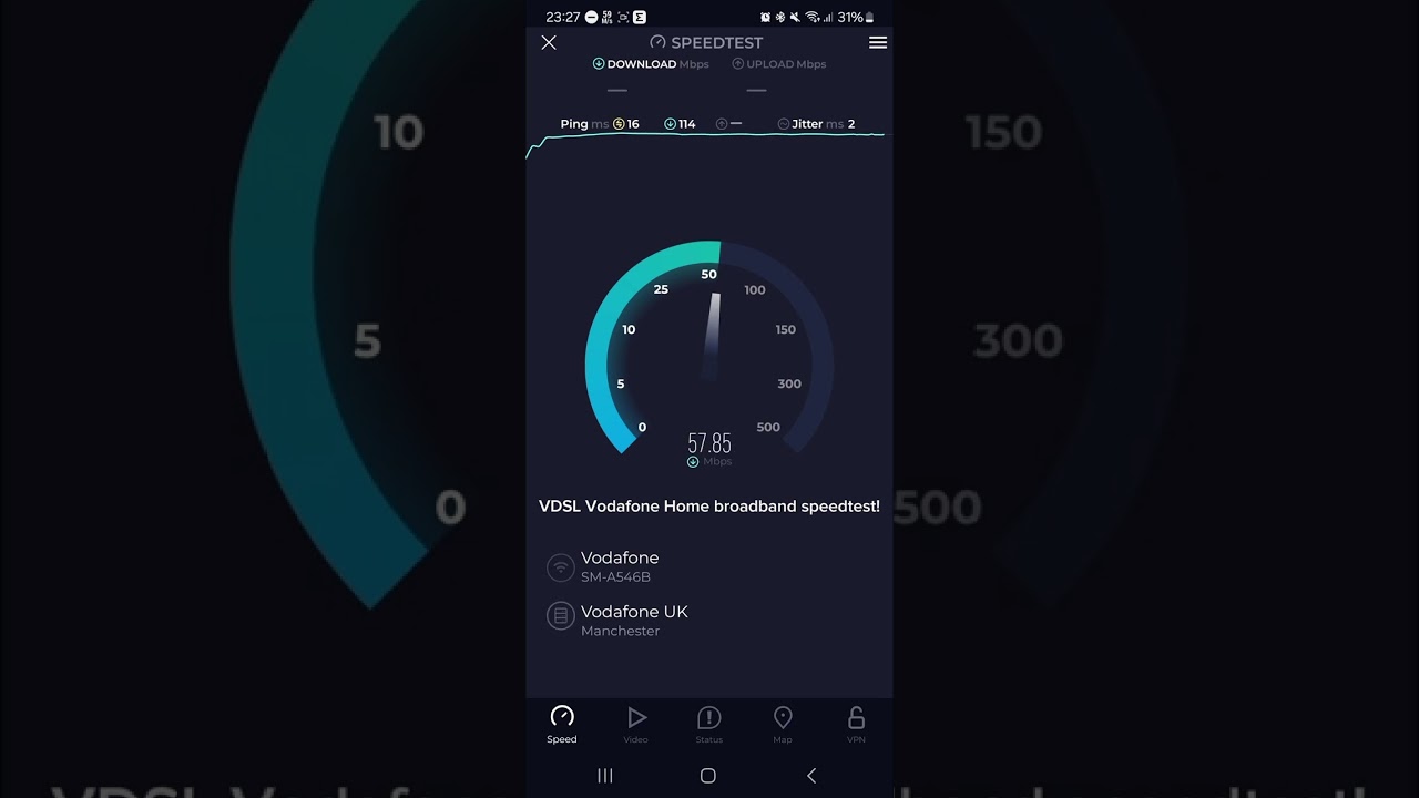 VDSL Home Broadband Speedtest!