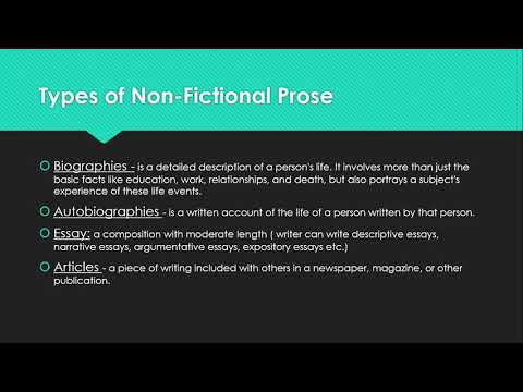 Genres of Literature (Prose and its kinds) | Difference between poetry and Prose