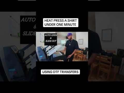 Heat press a shirt in under one minute using DTF transfers on blank shirts!