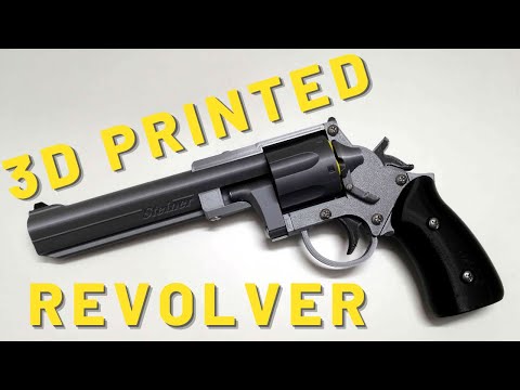 3D Printed Revolver - Single Action Prop Gun