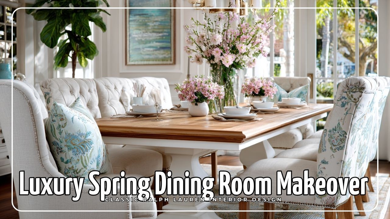 Luxury Spring Dining Room Makeover ✨ Classic Ralph Lauren Interior Design
