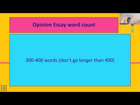 Opinion Essay Writing Format/Guidelines
