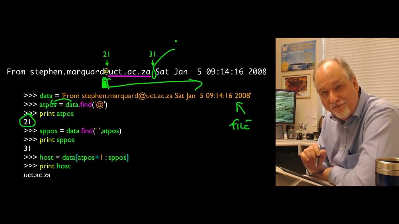 Python for Informatics - Chapter 6 - Strings