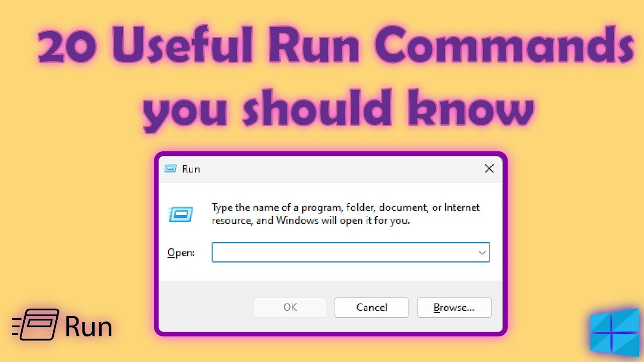 20 Run Commands You Never Knew You Needed for Windows