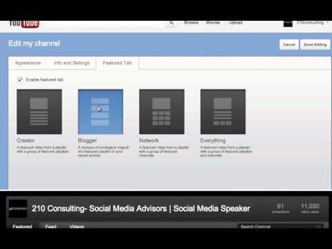 How to Customize New YouTube Channel Design