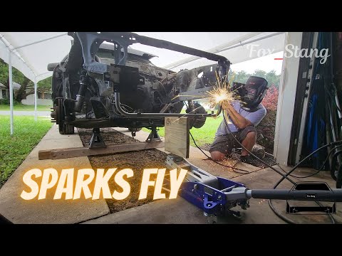 1989 Ford Mustang Coupe: Project Foxbody gets Team Z radiator support bar!
