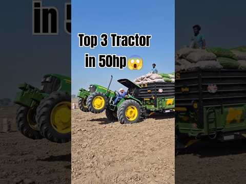 Top 3 Tractor in 50hp🚜#mechanical #engine #swaraj #jhondeere #tractor #mahindra