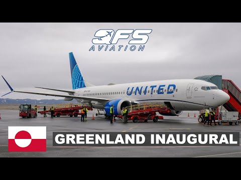 United Airlines Inaugural Flight to Greenland
