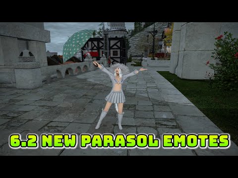 FFXIV: New Parasol Interactions / Emotes / Dance