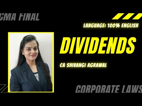 Dividends | In English | CMA Final Law | CA Shivangi Agrawal