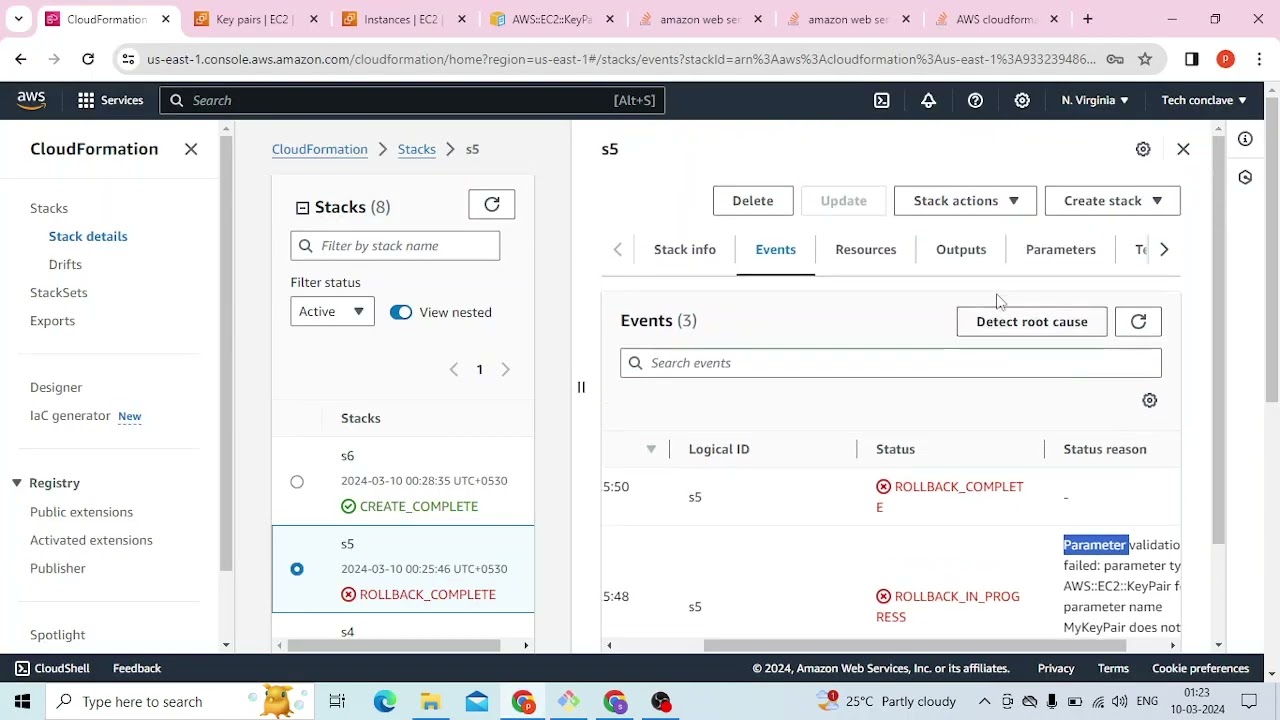 Parameter validation failed: parameter type