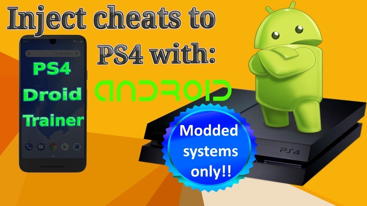 Tutorial - PS4 Droid Trainer - Inject cheats from Android device to modded PS4
