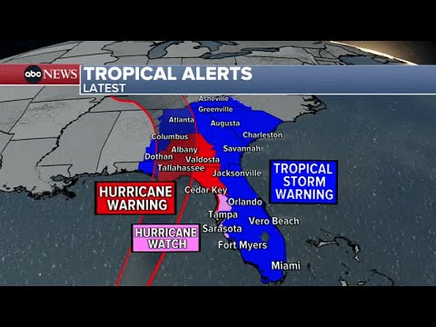 Hurricane Helene forcasted to make landfall in Florida as a Category 4 storm