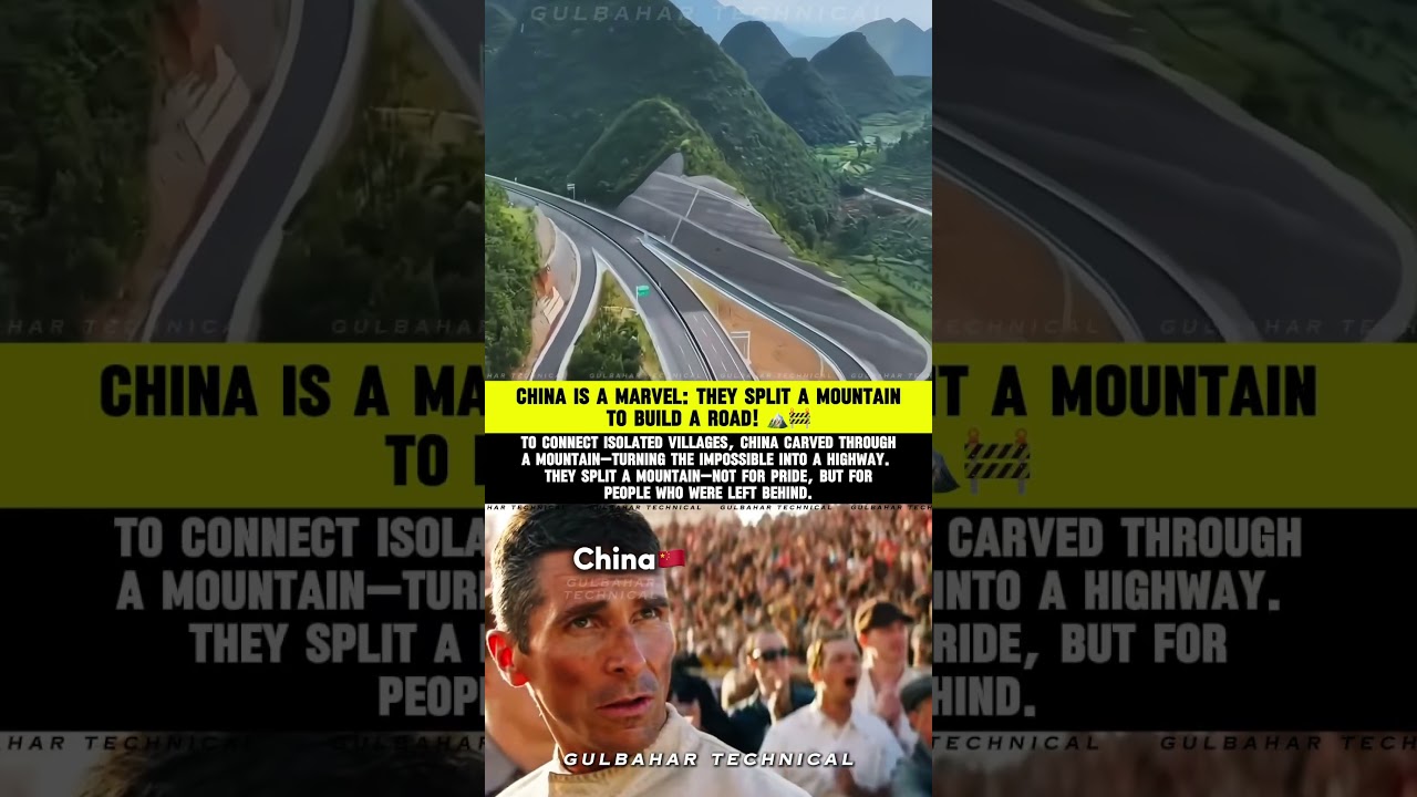 China CUT A MOUNTAIN in Half?! You Won't Believe Why! | Incredible Engineering Feat 🤯🇨🇳