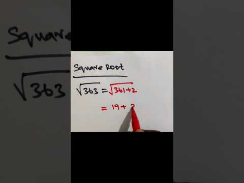 Square root short tricks for 363 #squareroot #shortvideo #shots