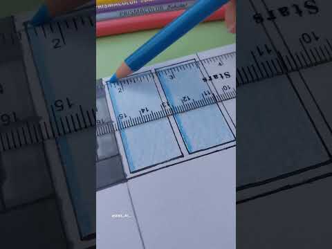 Rendering of windows using colored pencils