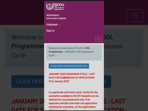 How to check ignou programme's & course details | fee structure