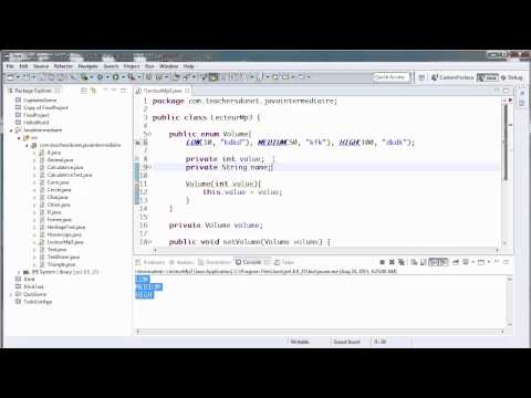 Learn JAVA Intermédiaire 57 Création d un constructeur au niveau d une énumération Partie 3 7 ...
