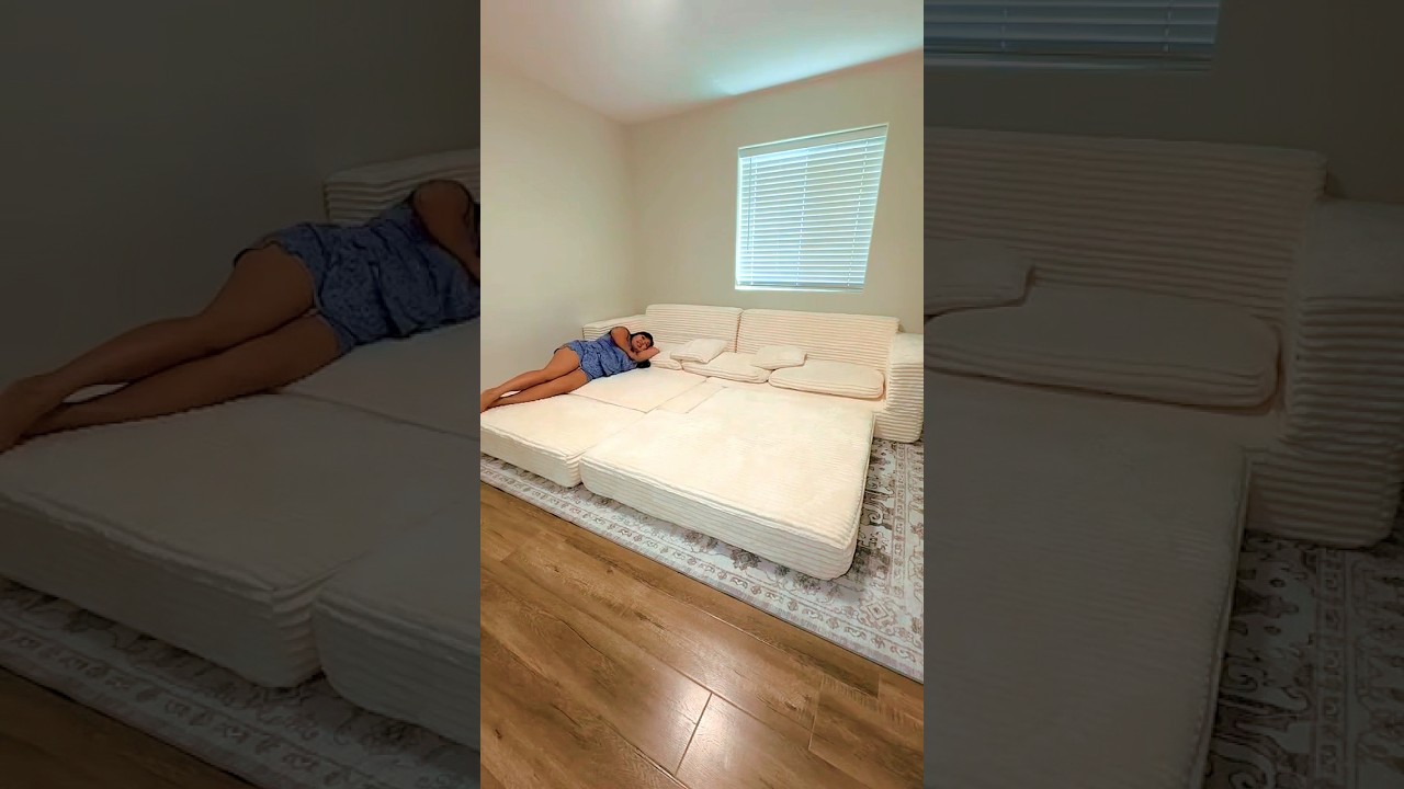 Boneless Modular Sofa Review: L-Shape Cloud Couch with Oversized Chaise & Plush Corduroy Comfort