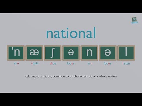 How to pronounce national ?