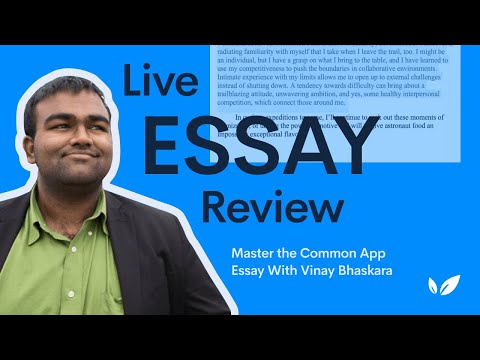 Master the Common App Essay: Essay Review for Prompt #5