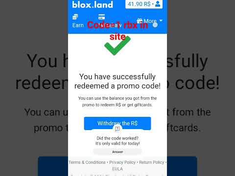 Promo-code blox.land #roblox #robux #website