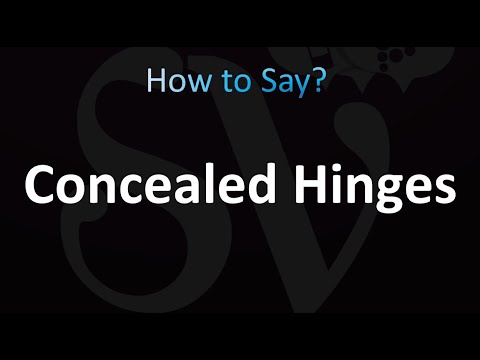 How to Pronounce Concealed Hinges (correctly!)
