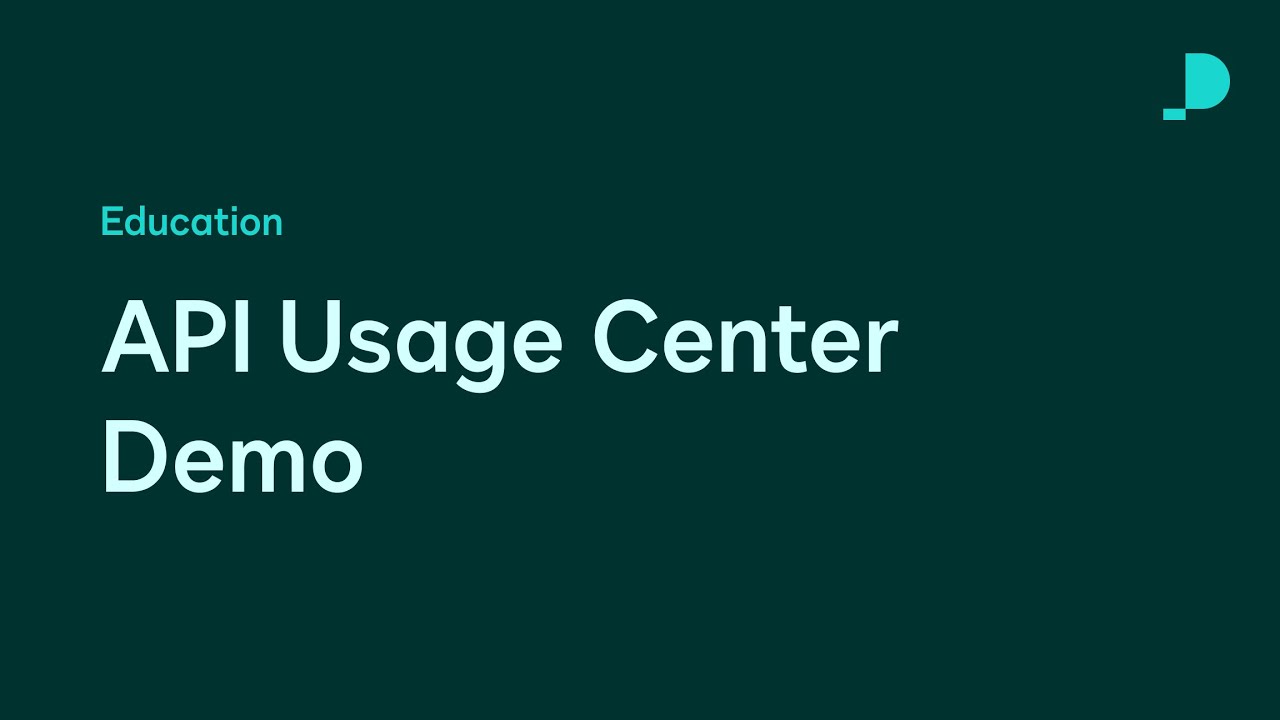 API Usage Center Demo | Developer Education
